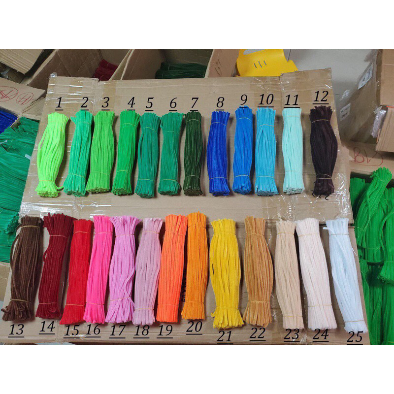 Velvet wire [TYPE 1] bundle of 100 strands to make flowers/Christmas ...