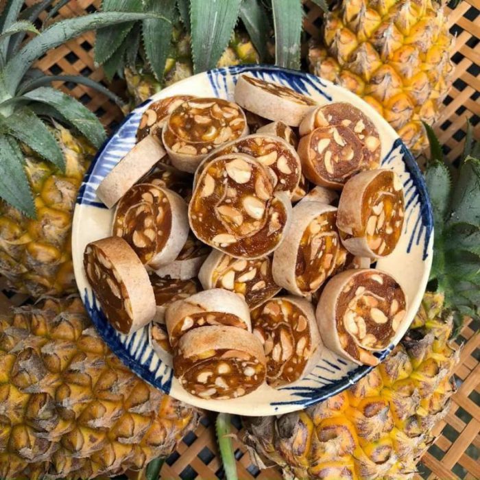 Pineapple candy roll 1KG - Western specialty sweet and sour pineapple ...