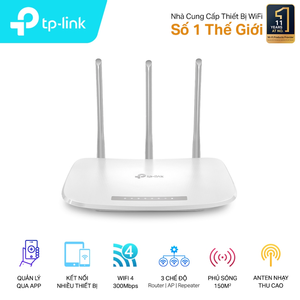 Tp-link TL-WR845N wifi Router (N Standard/ 300Mbps/ 3 External Antennas ...