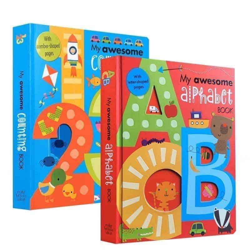 My Awesome Counting Book - My Awesome Alphabet Book 2 Books | Shopee ...