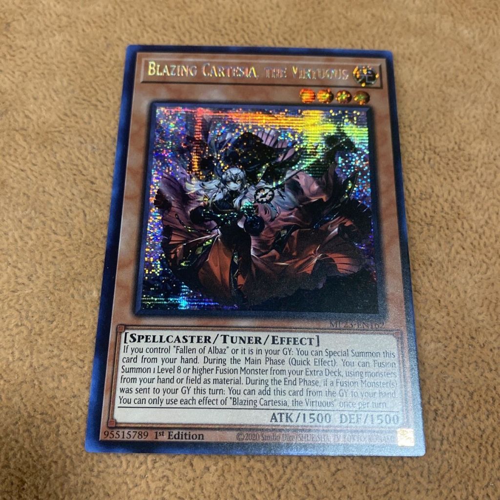 YUGIOH Card - Blazing Cartesia, the Virtuous - MP23-EN162 - Prismatic ...