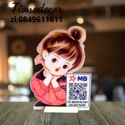 Qr code board made of luxury acrylic for high quality desktop, printed ...