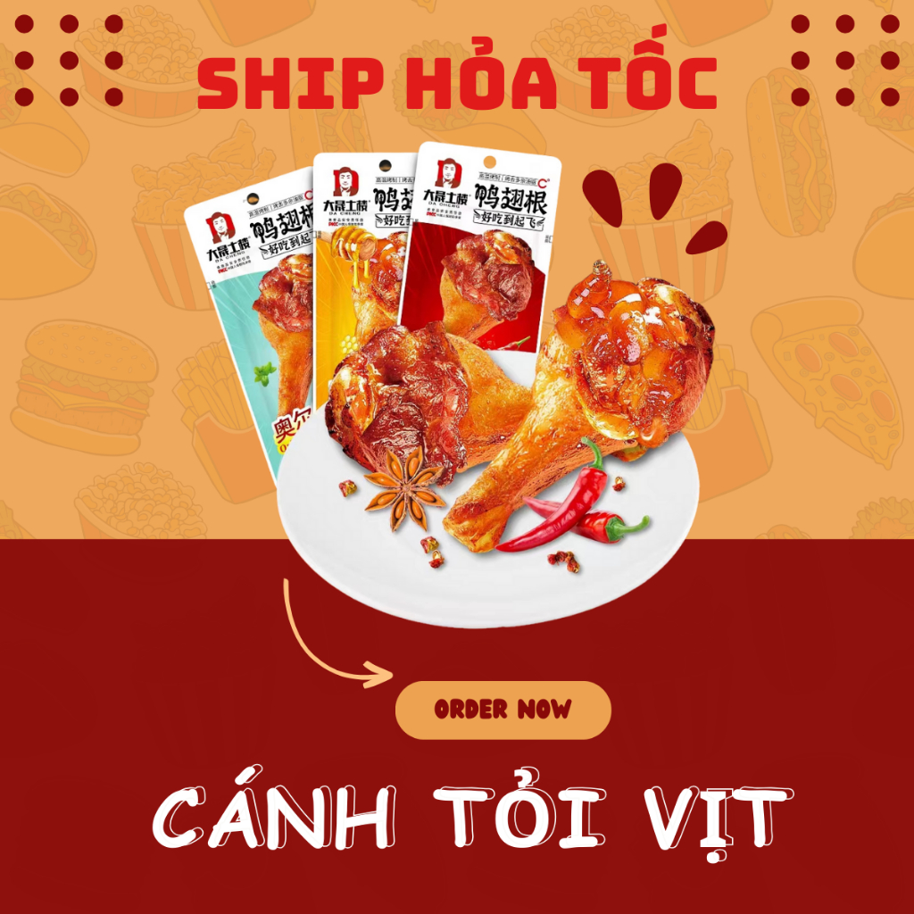 Dacheng 35g Duck Garlic Wings, Delicious Spicy Duck Garlic Wings, Sai ...