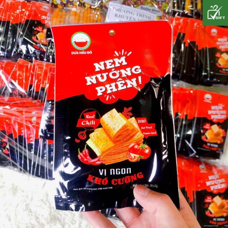 Set of 20 packs of Nem Nuong Phen Snack with rich and spicy flavor ...