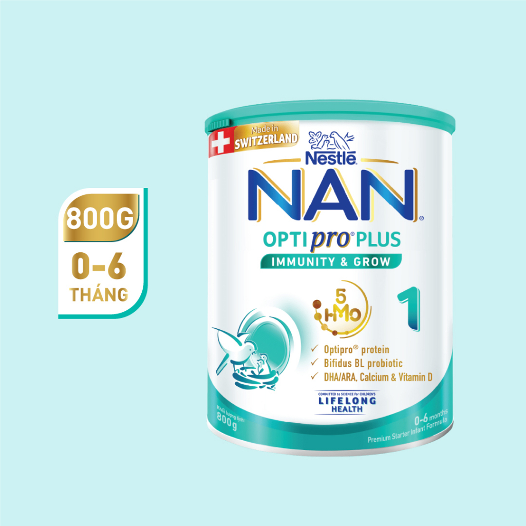 Nestlé NAN OPTIPRO PLUS 1 Powdered Milk 800g/can with 5HMO Made in ...
