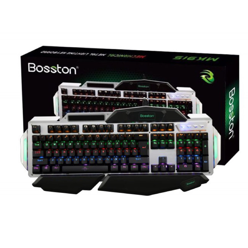 Bosston MK915 Full RGB Led Gaming Mechanical Keyboard | Shopee Philippines