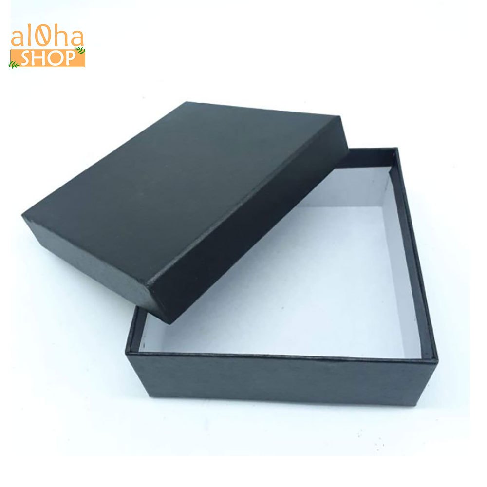 Belt box - black belt, size 13x 13 x 5 cm, cardboard and art paper ...