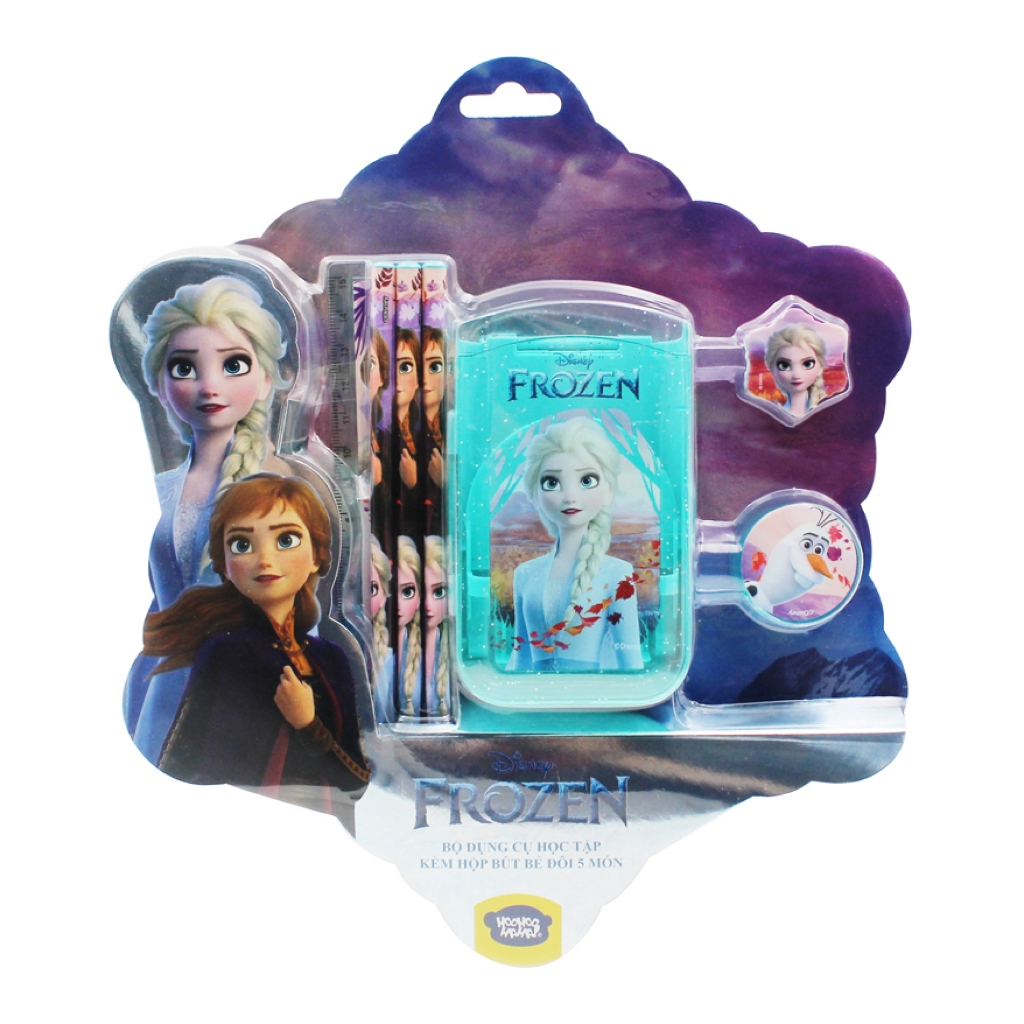 School Kit With Pair Of 5 Piece Frozen Cracking Pen Box | Shopee ...