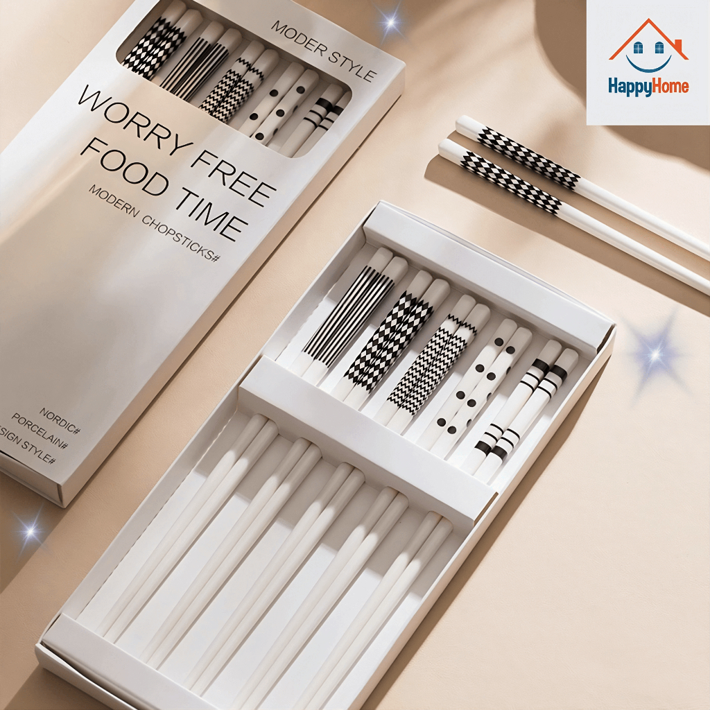 Box of 5 pairs of durable, high-quality ceramic chopsticks ...