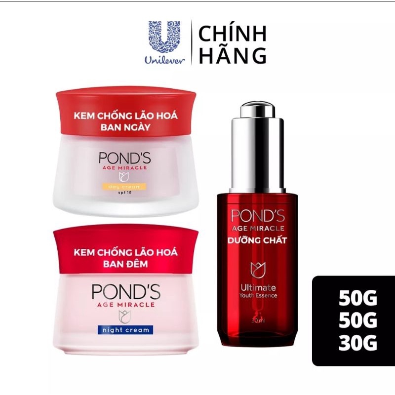 Pond's Age Miracle Anti-Aging Day And Night Cream 50g + Pond's Age ...