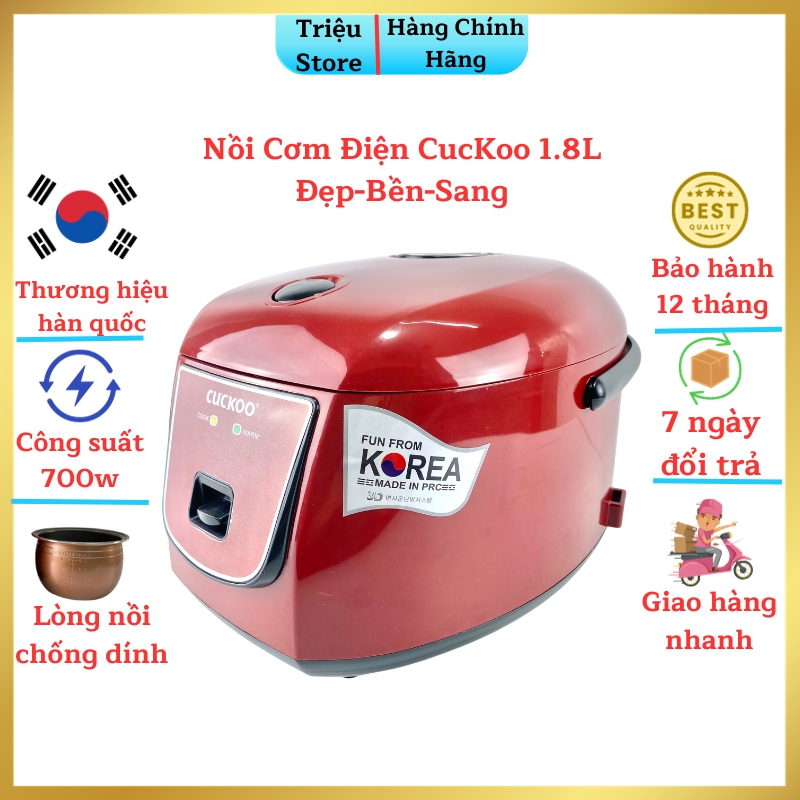 Cuckoo Rice Cooker 1.8L Korean Brand Anti-Stick Pot With Genuine ...