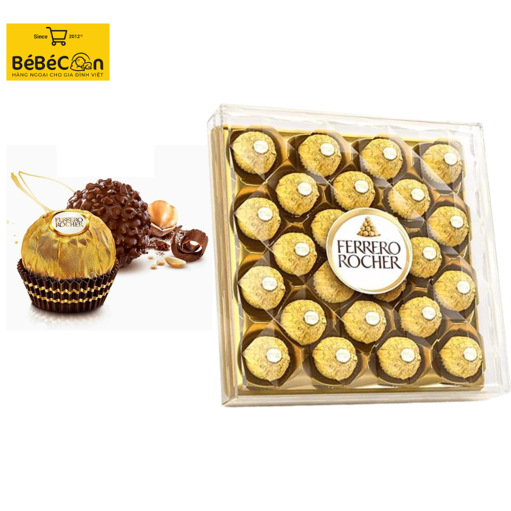 Ferrero Rocher Chocolate 24 Tablets Box 300g | Shopee Philippines
