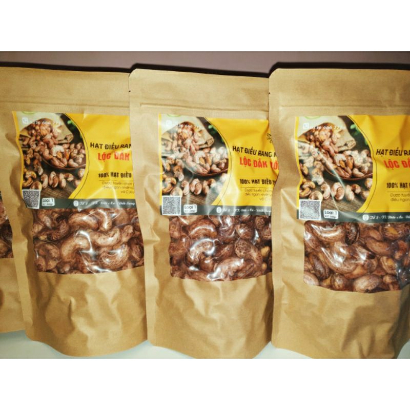 Whole roasted salted cashews with silk shell, 1 paper bag, 500g ...