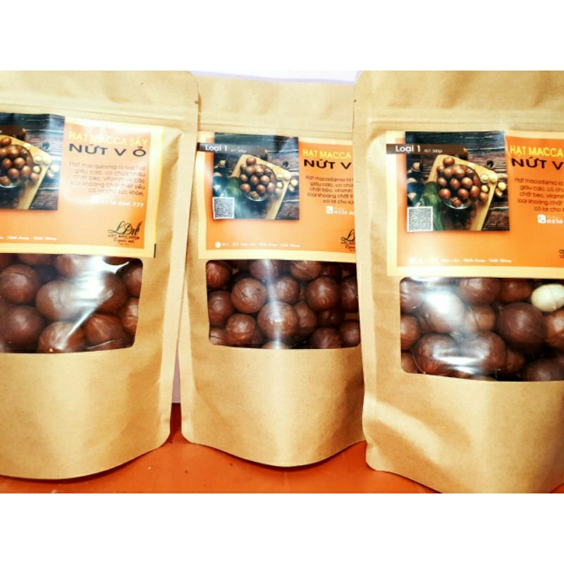 Specialties from the Central Highlands, Dak Nong, Vip dried and cracked macadamia nuts, 500g ...