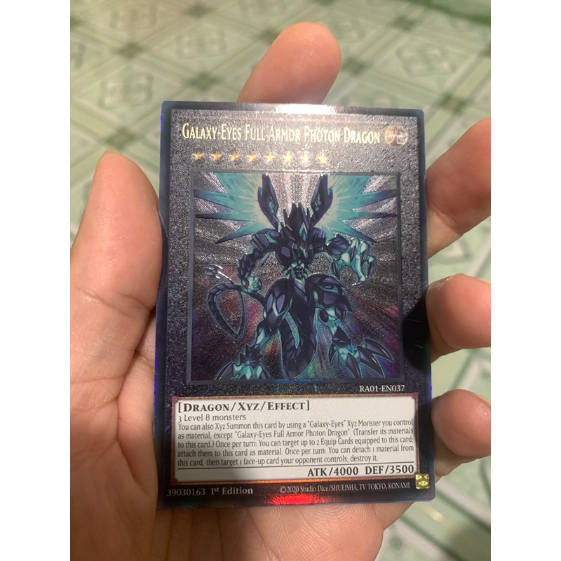 YU-GI-OH! Yu-gi-oh Cards! Uk RA01-EN037 Galaxy-eyes Full Armor Photon Dragon | Shopee Philippines