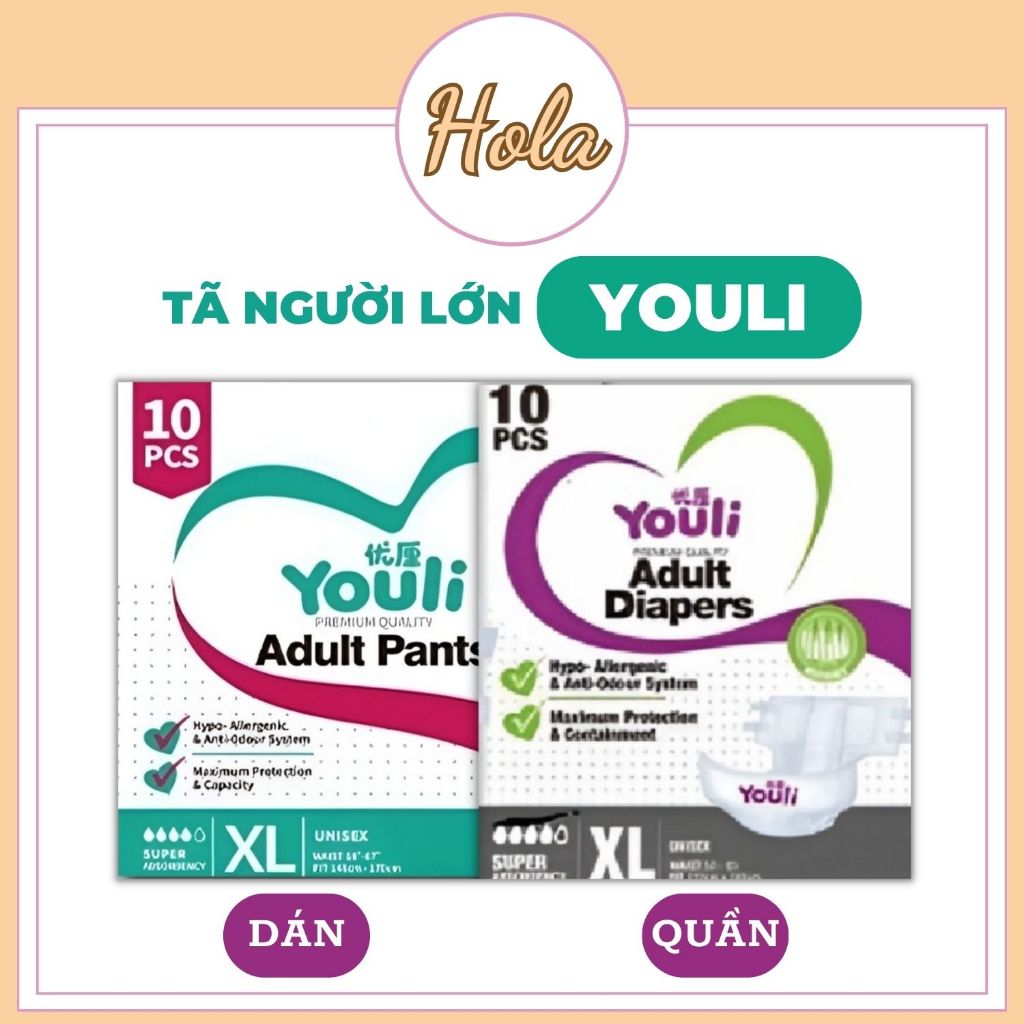 Combo 10 Diapers / Diaper Pants / Stickers Youli Size L / Convenient ...