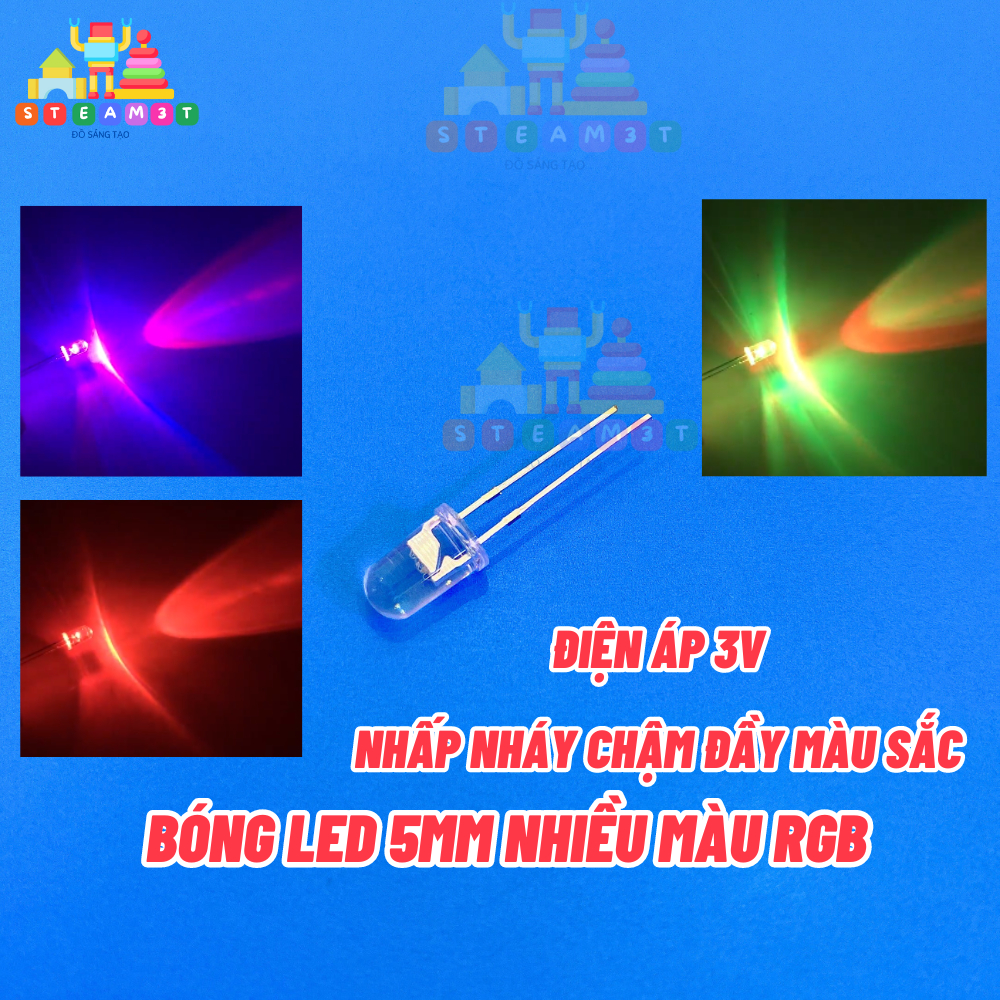 Ship ORDER FROM - LED light, 7-color 3V LED bulb, two pins colorful ...