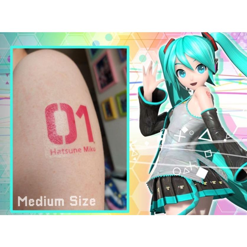 Disposable VOCALOID HATSUNE MIKU RIN/LEN LUKA Tattoo Sticker COSPLAY ...
