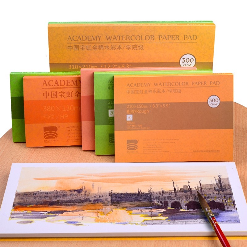 Baohong watercolor drawing, pencil drawing, sketching book 300g - Book ...
