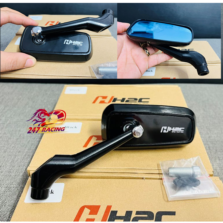 Super Cheap H2C square mirror rearview mirror cast aluminum mounted on ...