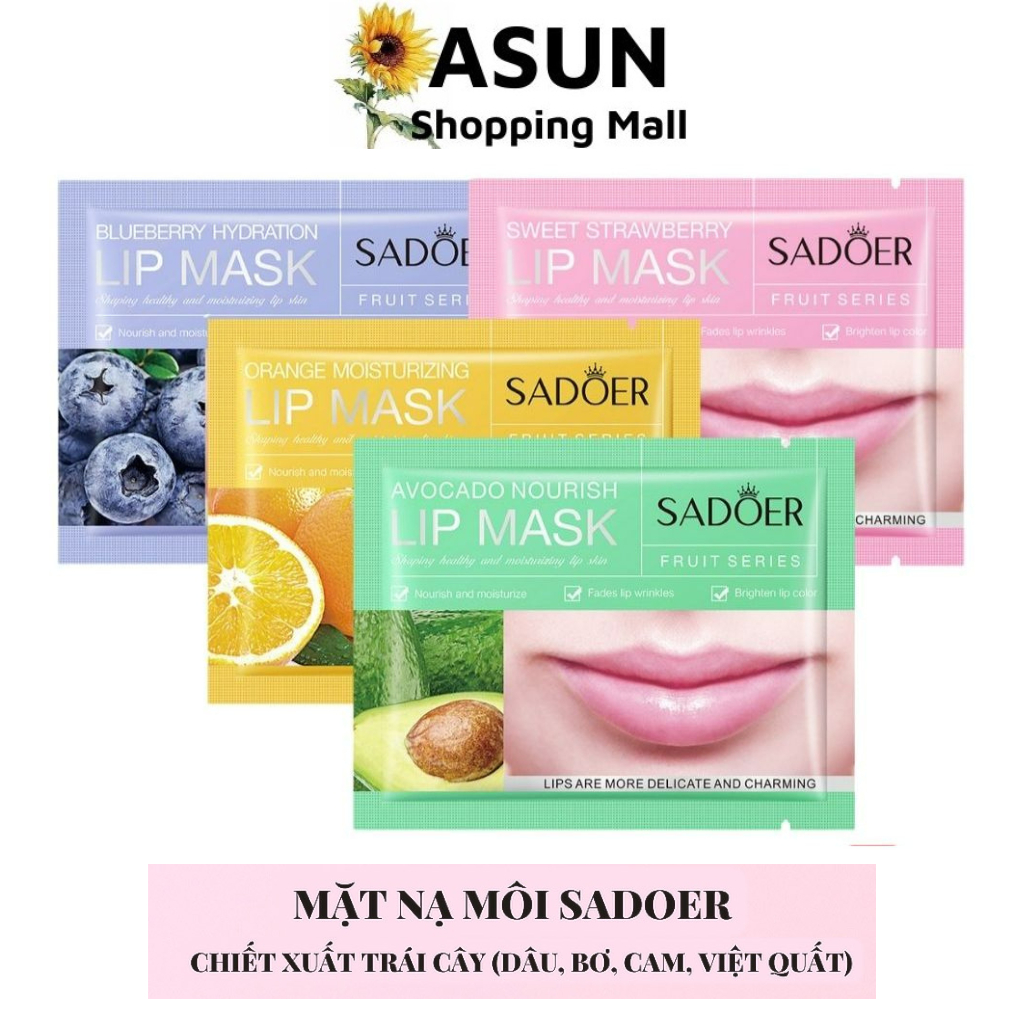 Sadoer Fruit Essence Lip Mask for Soft, Smooth, Pink, and Shiny Lips 8g ...
