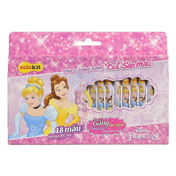 Colokit Disney Princess CR-C028/MI 18-color crayons, genuine Thien Long ...