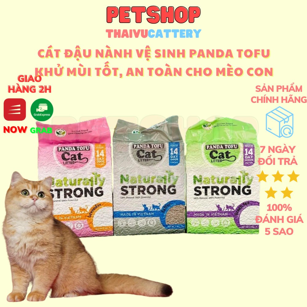 (Fire Speed) Panda Naturally Strong soy cat litter 7 Liters can be ...