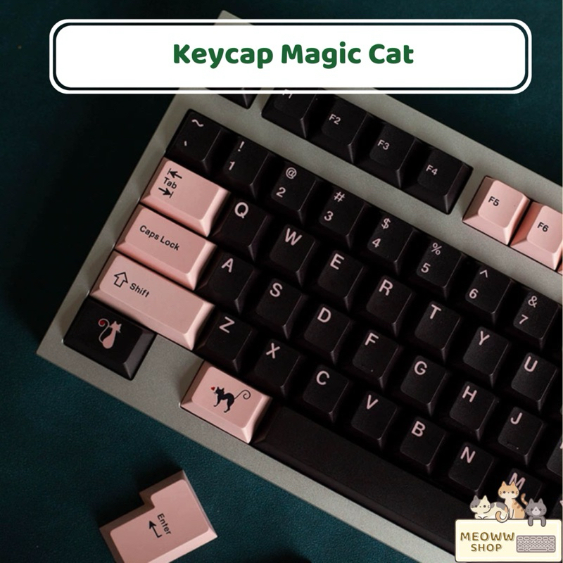 Kjdk Magic Cat Blackpink Keycap | Profile cherry | Dyesub | Play many ...