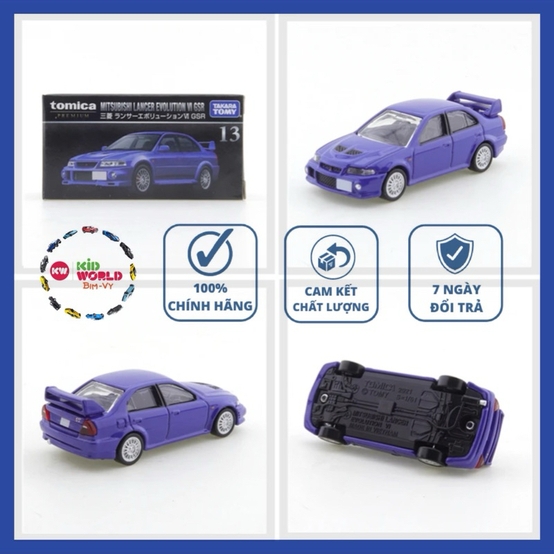 Tomica Box Premium Mitsubishi Lancer Evolution VI GSR model car. No.13 ...