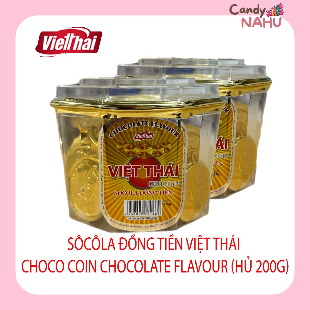 Vietnamese Thai Coin Chocolate Choc Coin Chocolate Flavor (200g Jar ...
