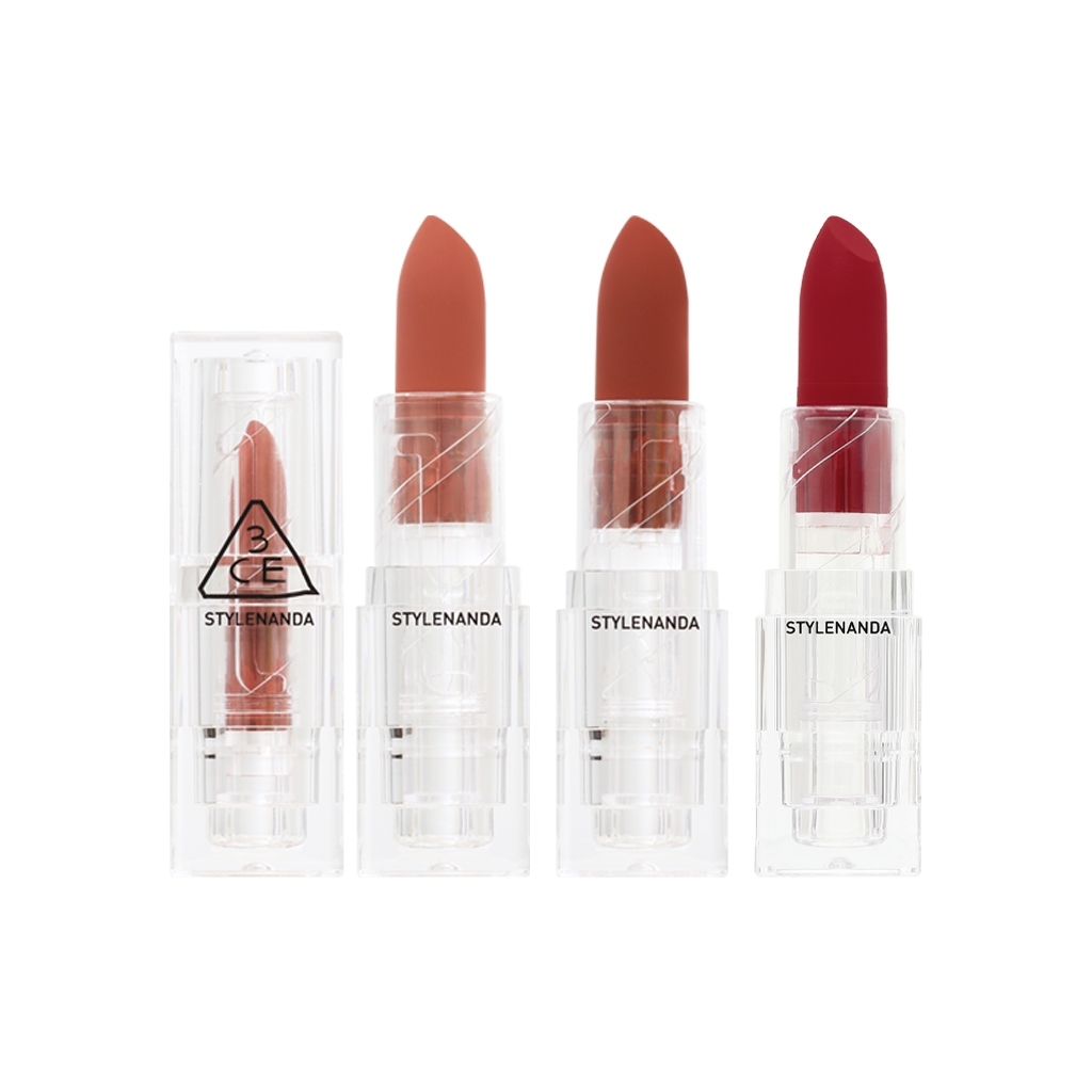 3ce Soft Matte Lipstick 3.5g Transparent Shell Design 3ce Soft Matte ...