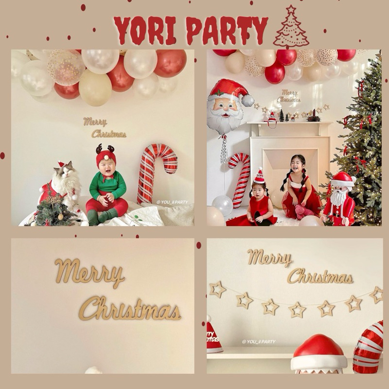 Full Set Merry Christmas Wooden Letters Christmas Decorations for ...