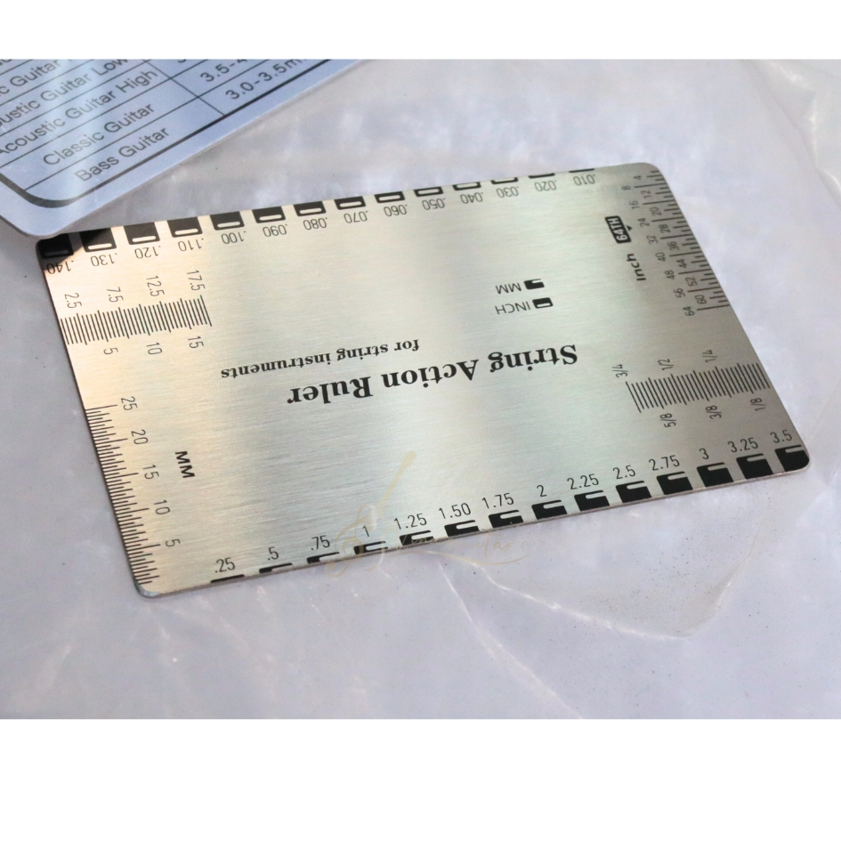 Rizo guitar action Ruler of all kinds - measure action to align guitar ...