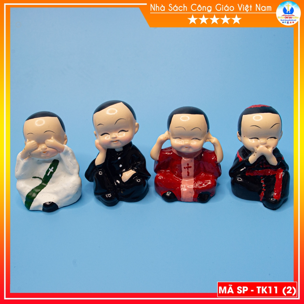 Tk11 mini four-empty statue set - Unique Catholic gift for fathers and ...