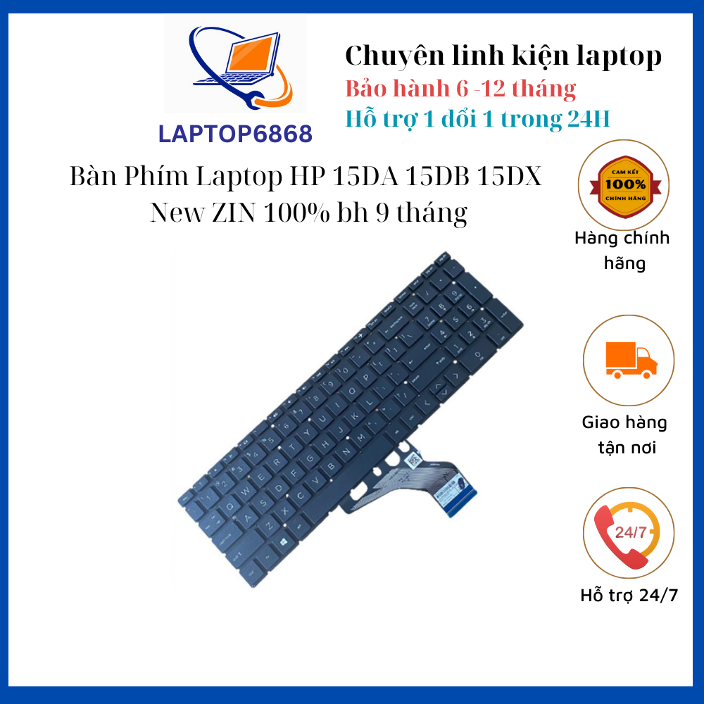 Hp 15DA 15DB 15DX 15SDU 15-DA 15-DB 15-DX 15S-DU Laptop Keyboard 100% ...