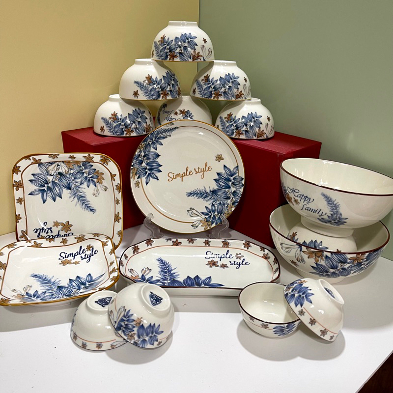 Odd bowls and plates, beautiful dinnerware set with extremely beautiful ...