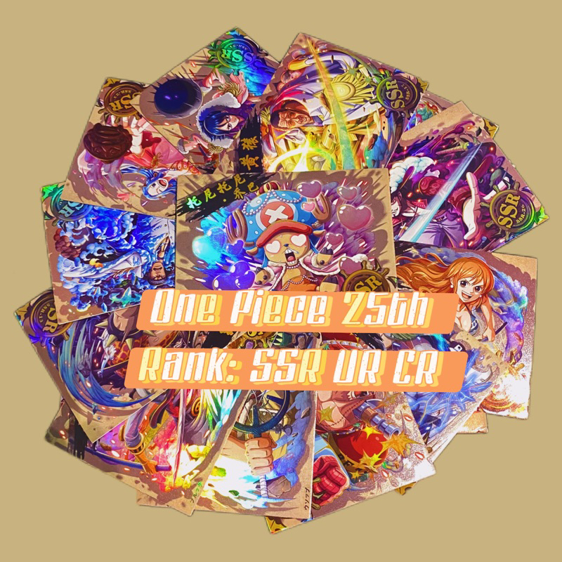 [OnePiece] One Piece 25th Rank SSR UR CR Box Card | Shopee Philippines