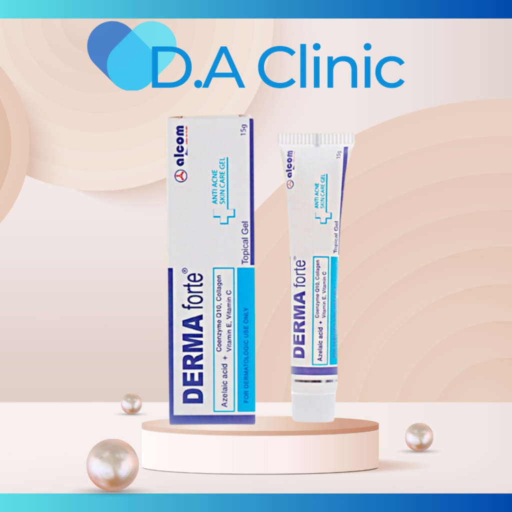 Derma Forte Regular and Advanced Gel to Reduce Acne, Hidden Acne, Dark Acne, Brighten Skin - D.A ...