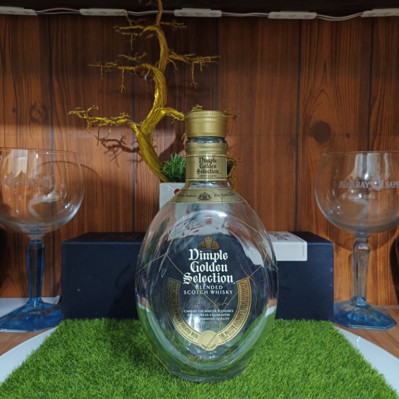 Dimple Golden Selection 700ml decor unique triangle shaped wine bottle ...