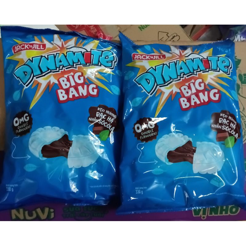 Bigbang dynamite candy mint flavor with chocolate filling, 330g pack ...