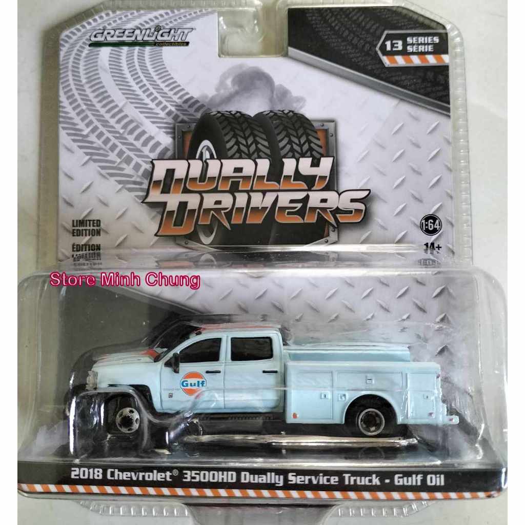 Store Minh Chung Toy model car Greenlight Dually drivers 2018 Chevrolet ...