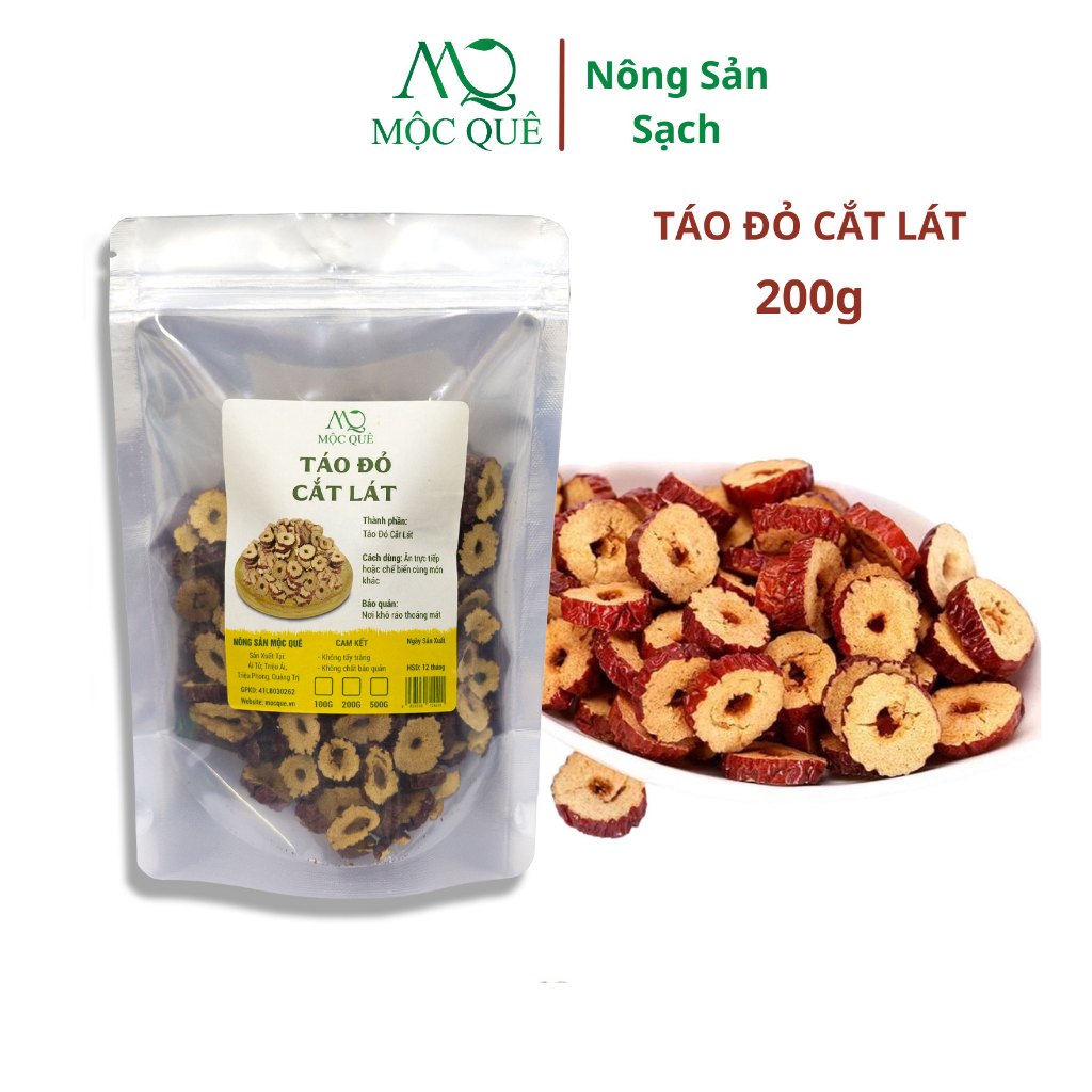 Moc Que dried sliced red apple 200g type 1 crispy and sweet Tan Cuong ...