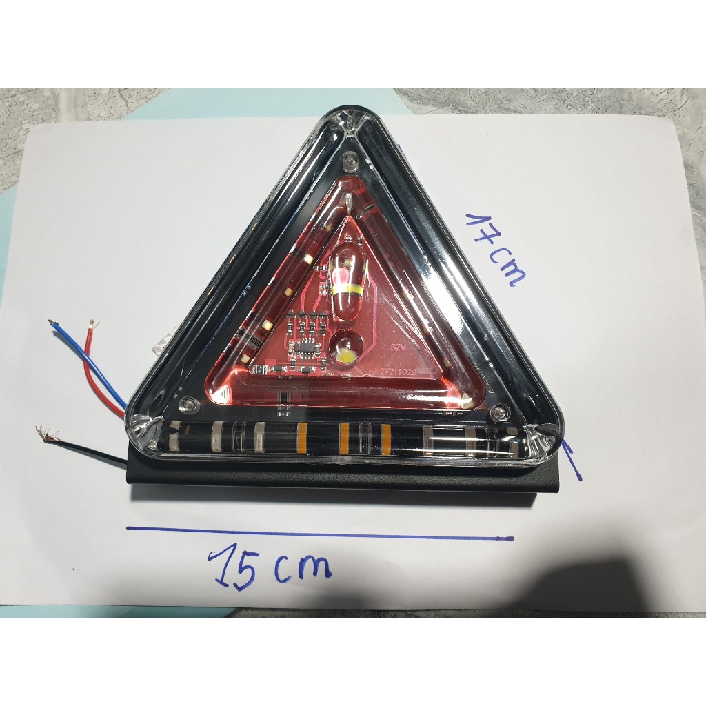 Danger Warning Sign, flashing triangle Led. Reflective Triangle ...