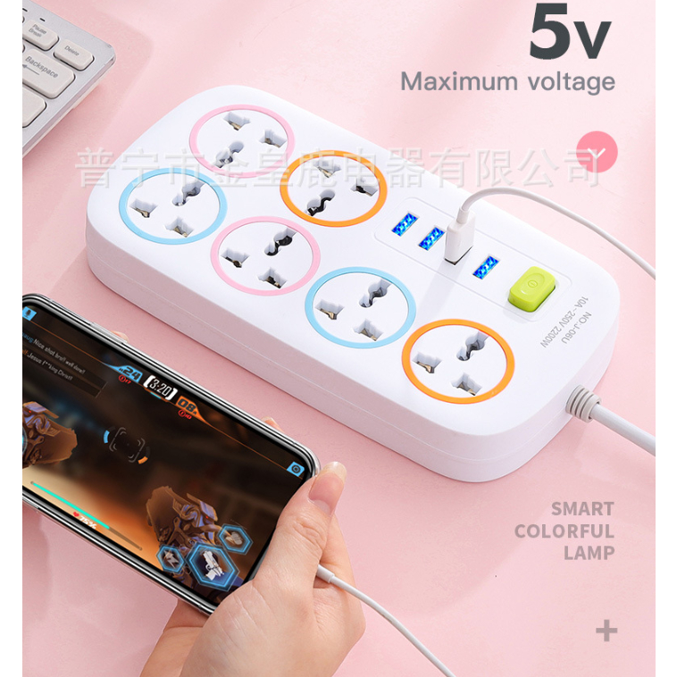 Sj-06u smart multi-function power outlet, 3 meters long, 2200W load ...
