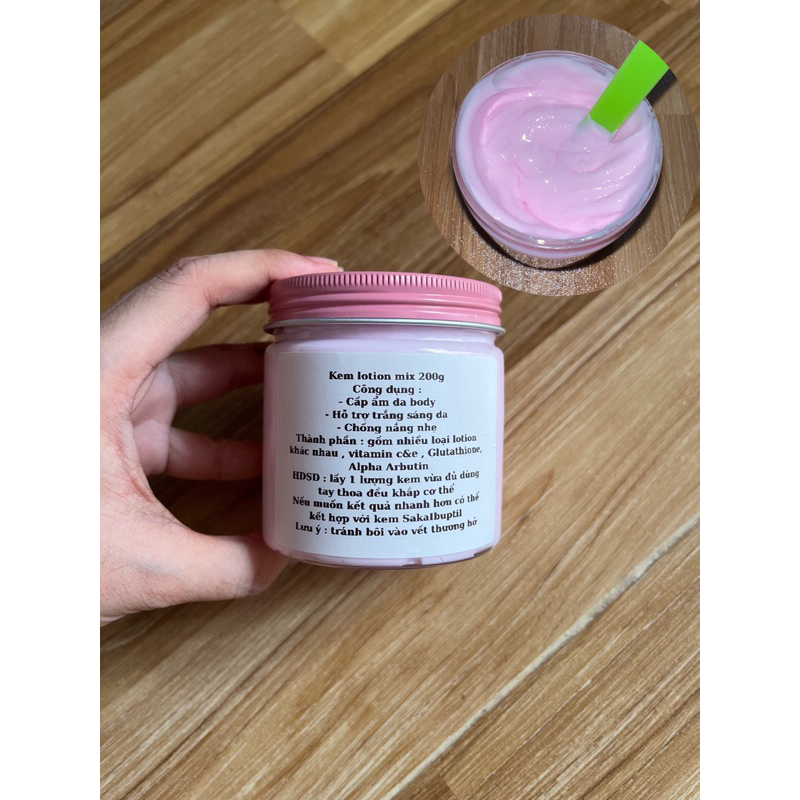 Lotion MIX MOISTURIZING CREAM, Brightens body skin (200g) | Shopee ...