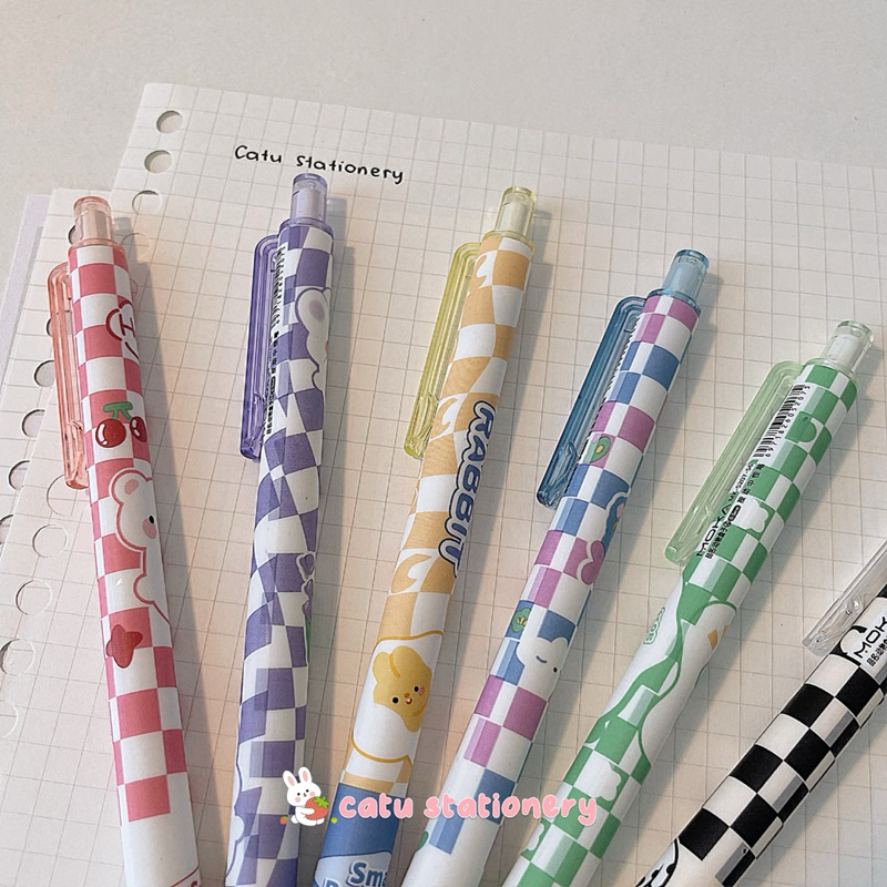 Pen Set with cute patterns in many colors of black ink | Shopee Philippines