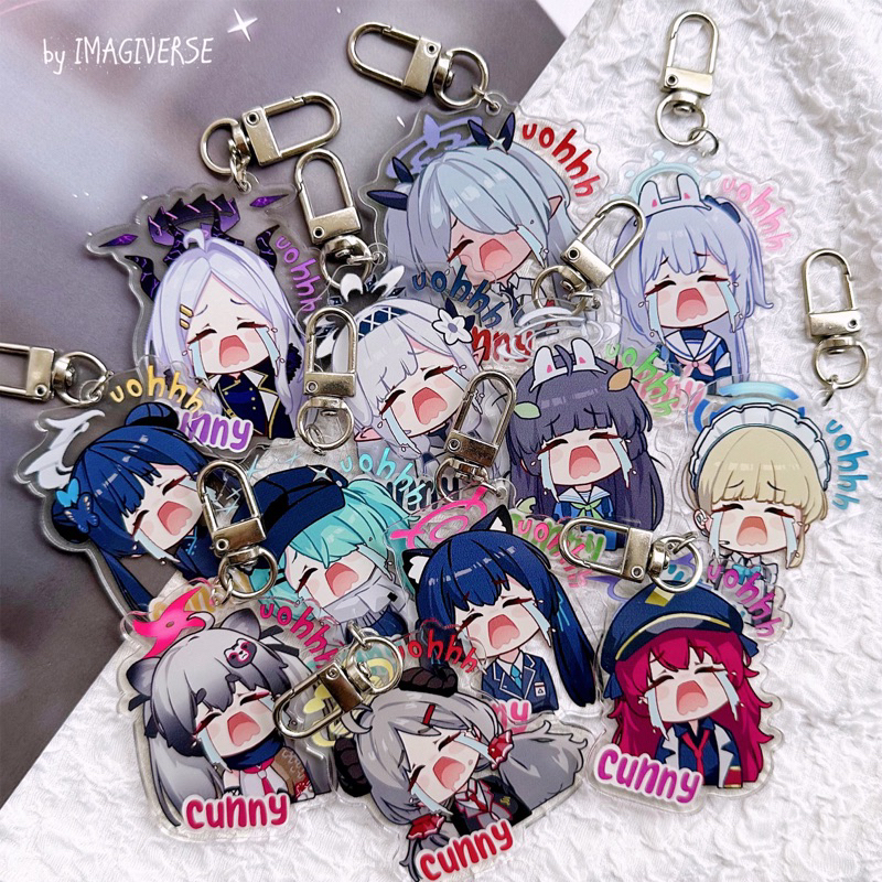 [2] Blue Archive game acrylic keychain (CUNNY Ver.) | Shopee Philippines