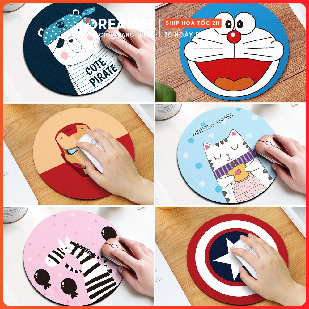 Super cute cheap mouse pad, round mouse pad 20 x 20cm | Shopee Philippines