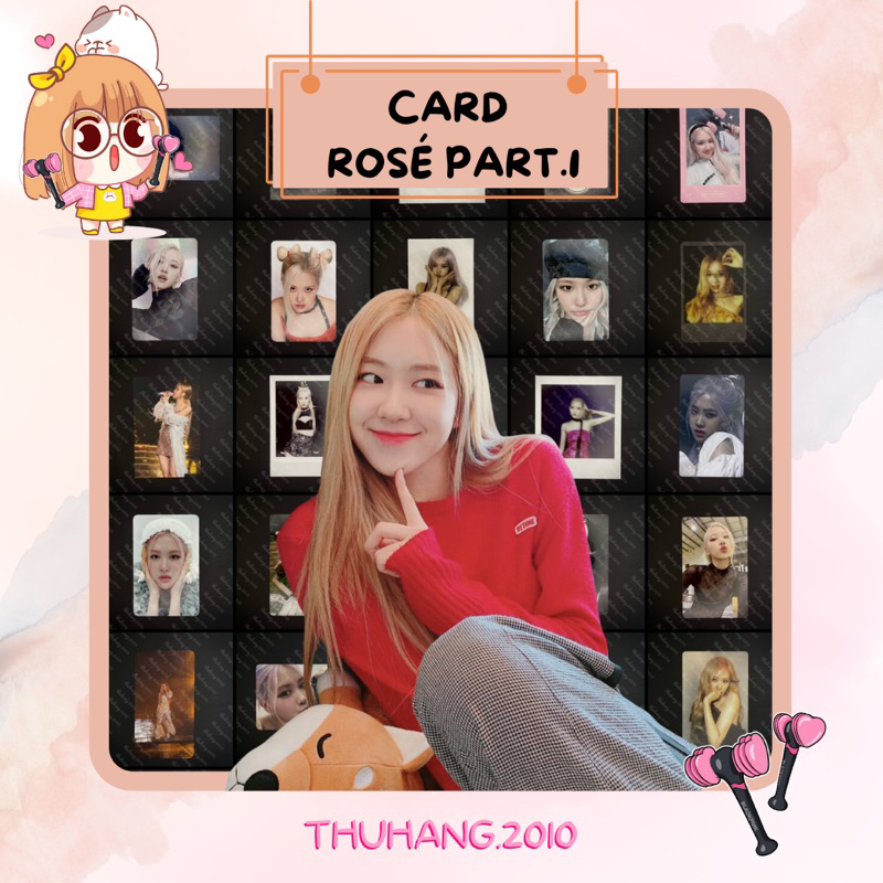 Thuhang.2010 - [OFFICIAL] Synthetic Photo Card Rosé / Rosie BLACKPINK Genuine - Part 1 | Shopee ...