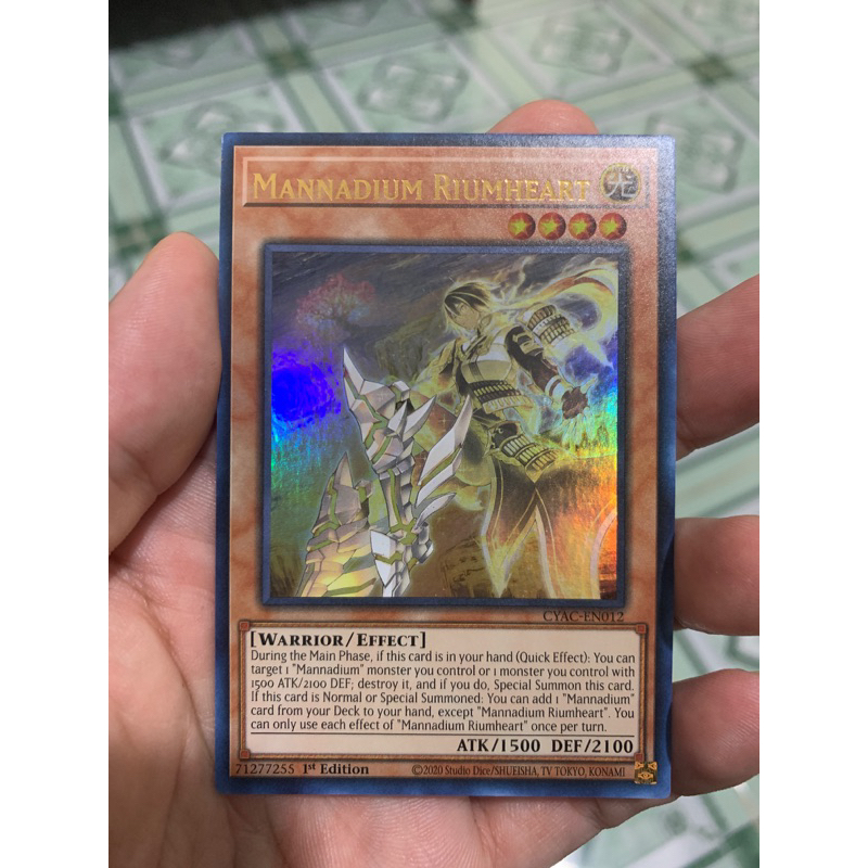 YU-GI-OH! Yu-Gi-Oh Cards! CYAC-EN012 Mannadium Riumheart | Shopee Philippines